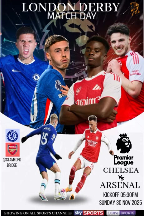 White Maximalist Premier League Match Poster Template | PosterMyWall