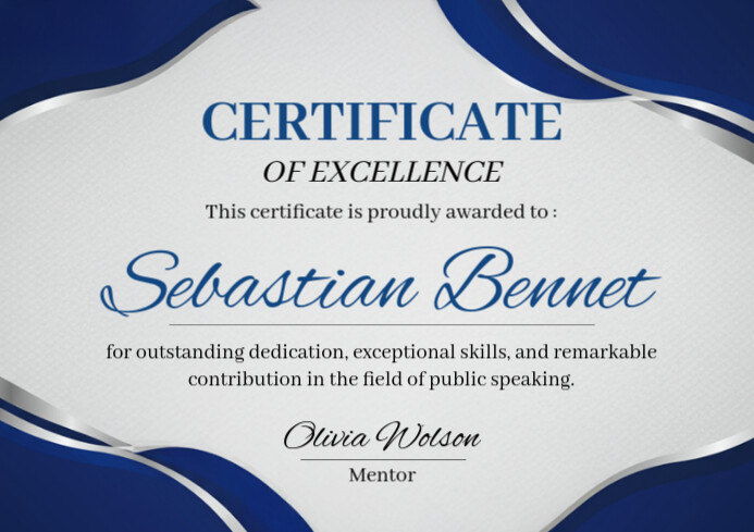 White Maximalist Professional Certificate Template A4 | PosterMyWall