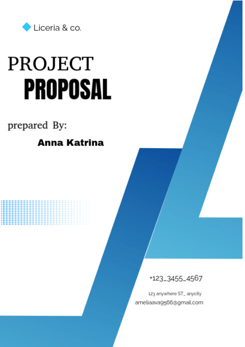 White Maximalist Project Proposal A4 Template | PosterMyWall