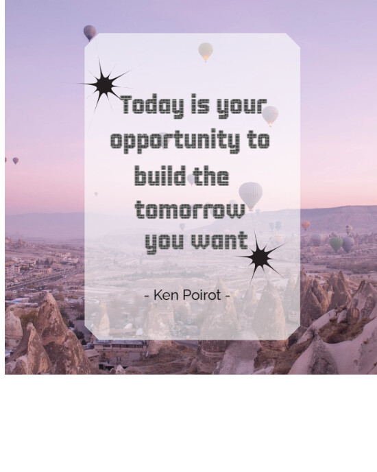 White Maximalist Purple Quote Motivational Poster Instagram Portrait ...