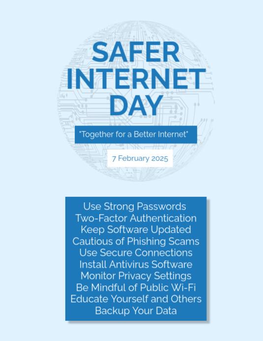 Copy of White Maximalist Safer Internet Day Flyer (us Letter ...