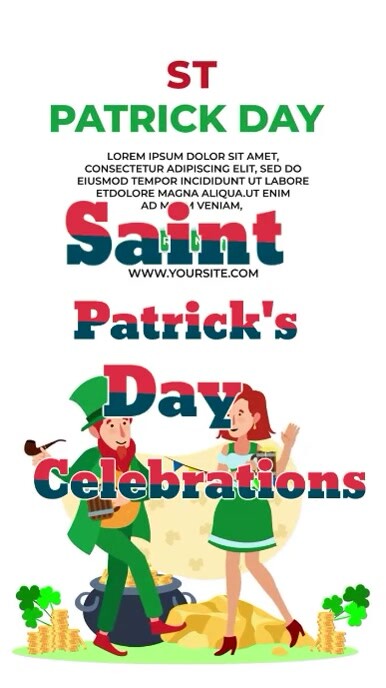 White Maximalist Saint Patrick's Day Instagram Reel Template | PosterMyWall