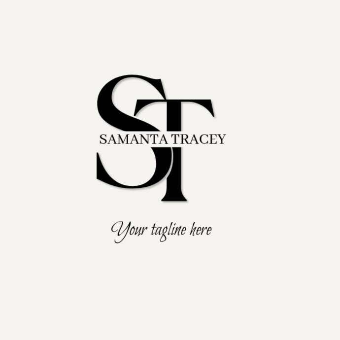 Copy of White Maximalist Samanta Tracey Logo | PosterMyWall