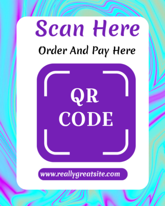 Plantilla de White Maximalist Scan Here Qr Code Instagram Portrait ...