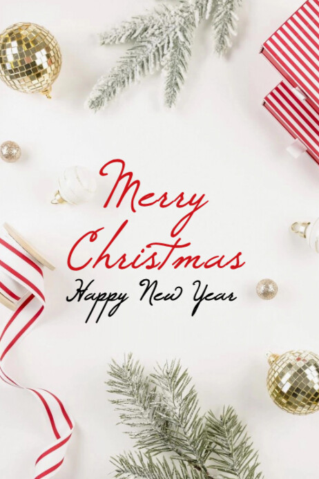 White Maximalist Season Greetings Banner 4' × 6' Template | PosterMyWall