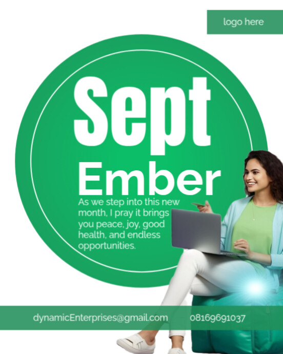 White Maximalist September Design Template Instagram Portrait ...