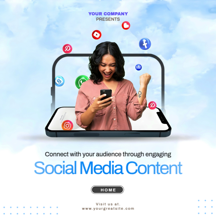White Maximalist Social Media Content Instagram Post Template ...