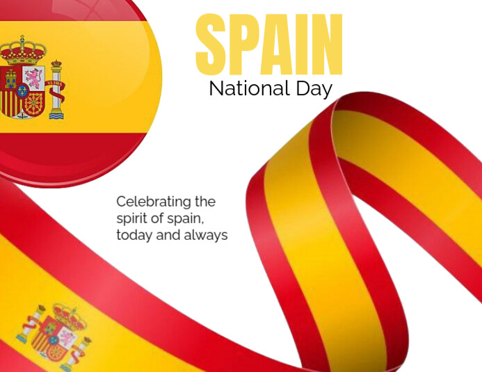 White Maximalist Spain Flyer (us Letter) Template | PosterMyWall