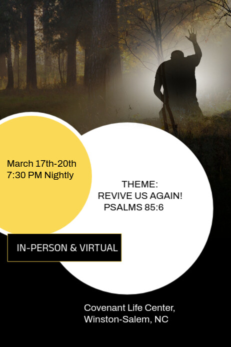 White Maximalist Spring Revival Poster Template | PosterMyWall