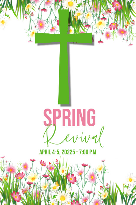 Copy of White Maximalist Spring Revival Poster | PosterMyWall