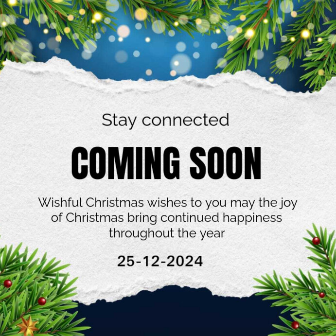 White Maximalist Stay Connected Instagram Post Template | PosterMyWall