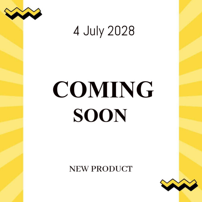 White Maximalist Stay Tuned Coming Soon Template Instagram Post ...