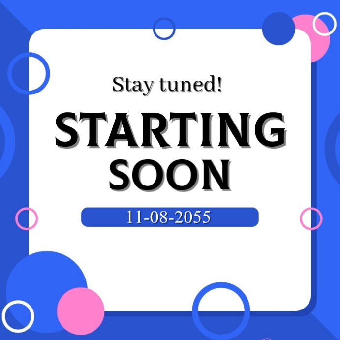 Copy of White Maximalist Stay Tuned Starting Soon A New Something ...