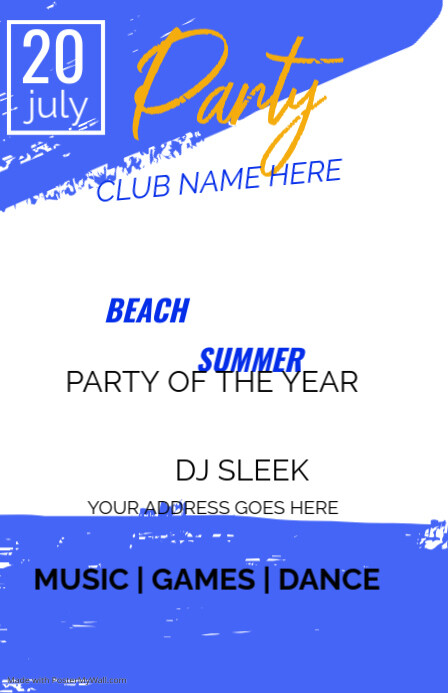 Modèle White Maximalist Summer Party Tabloid | PosterMyWall