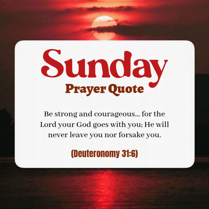 White Maximalist Sunday Prayer Quote Logo Template | PosterMyWall