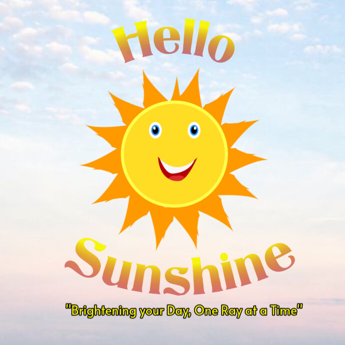 White Maximalist Sunshine Instagram Post Template | PosterMyWall