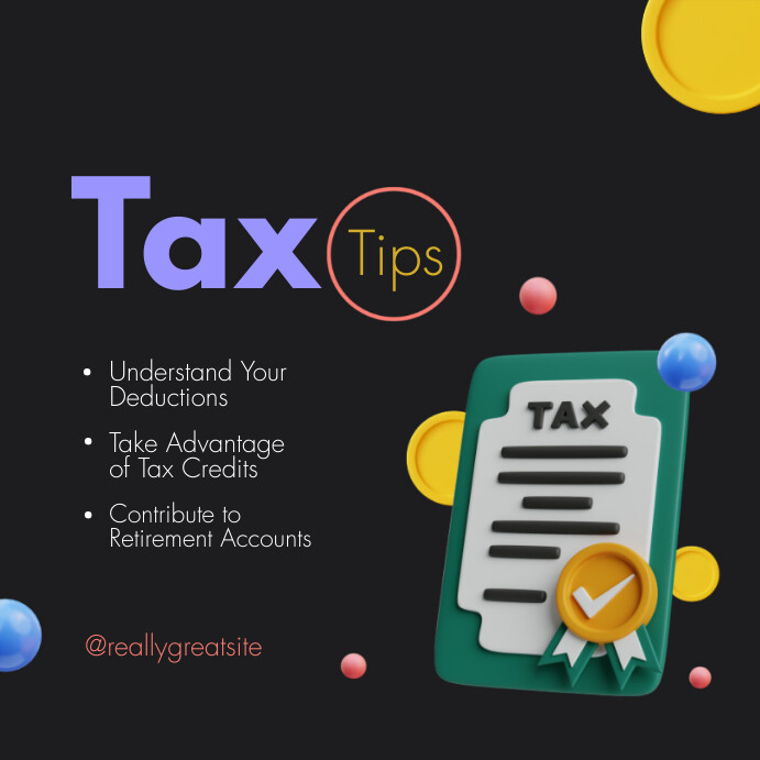 White Maximalist Tax Tips Flyers Instagram Po Template | PosterMyWall