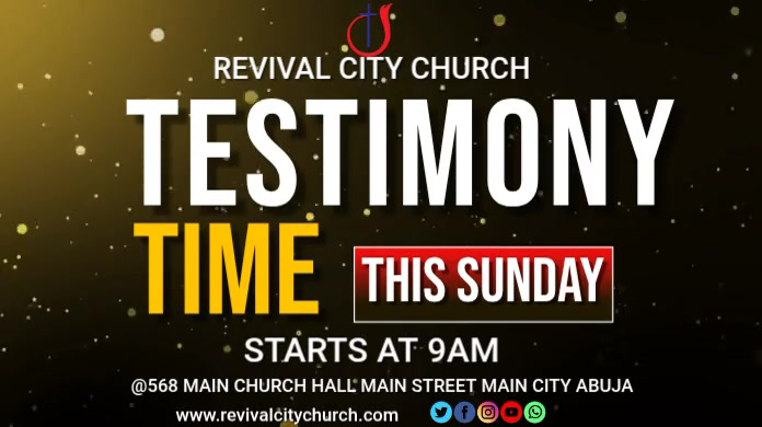 Copy of White Maximalist Testimony Time Twitter Post | PosterMyWall