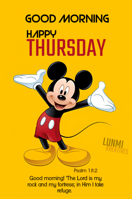 Copy of White Maximalist Thursday Morning Banner 4' × 6' | PosterMyWall