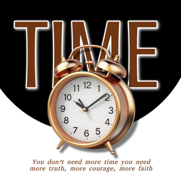 White Maximalist Time Instagram Post Modelo | PosterMyWall