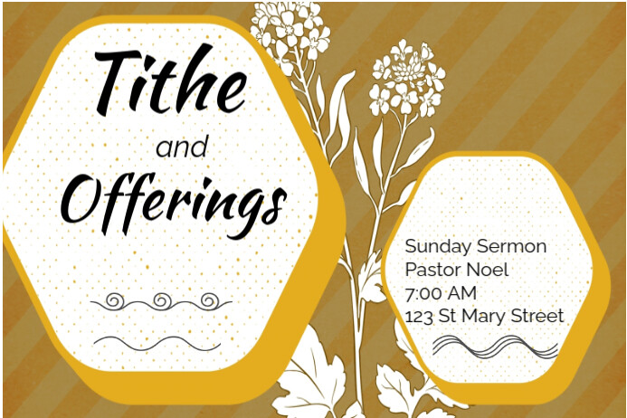 Copy of White Maximalist Tithe Offering Poster | PosterMyWall