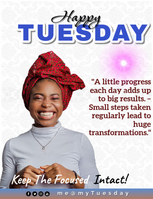 Copy of White Maximalist Tuesday Happy Flyer (us Letter) | PosterMyWall