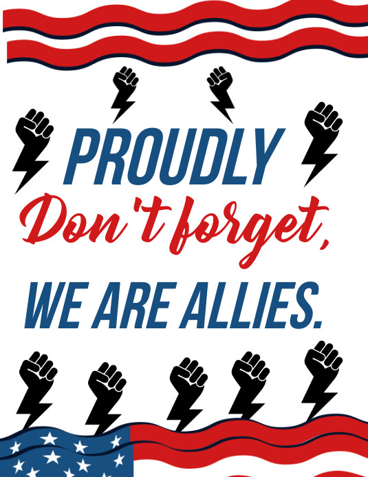 Modèle White Maximalist Usa Power Flyer Flyer (us Le | PosterMyWall