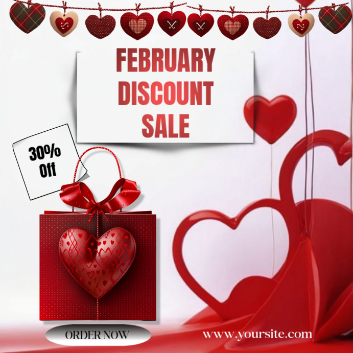 White Maximalist Valentine Discount Sale- With Elegant Shopping Bag ...