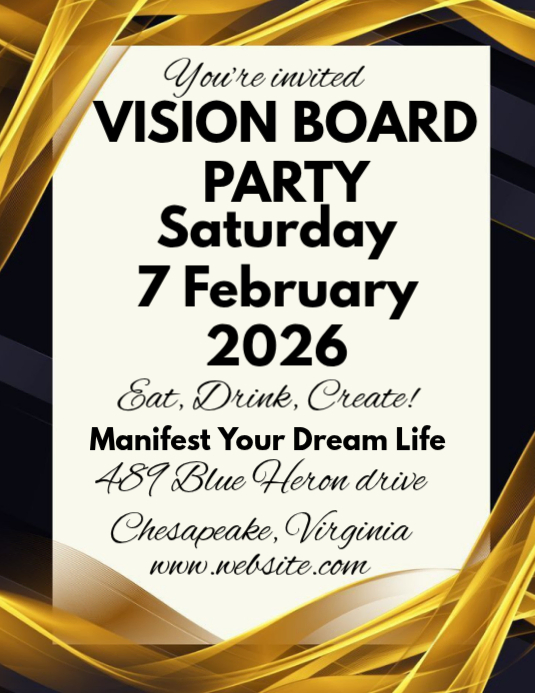 Plantilla de White Maximalist Vision Board Flyer | PosterMyWall