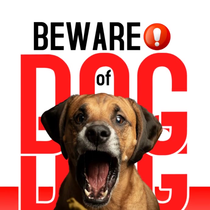 White Maximalist Warning Instagram Post Template | PosterMyWall