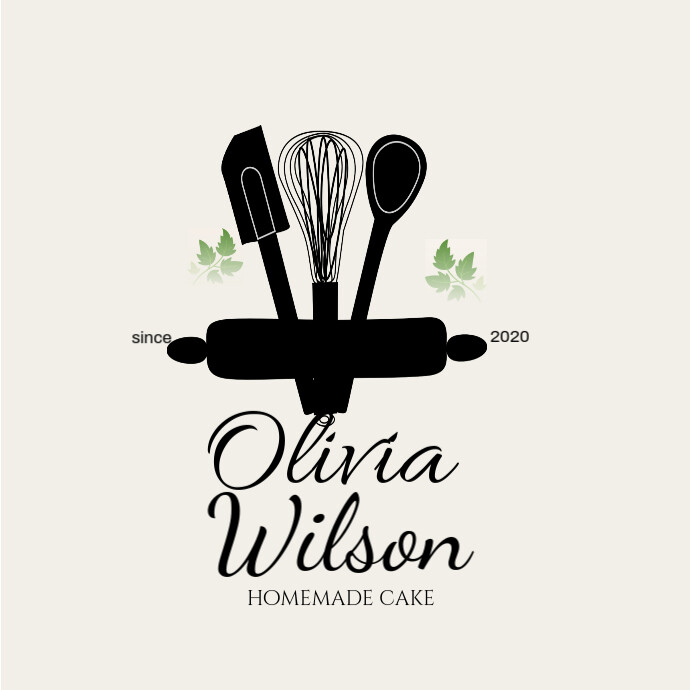 Copy of White Maximalist Water Color bakery logo Logo | PosterMyWall