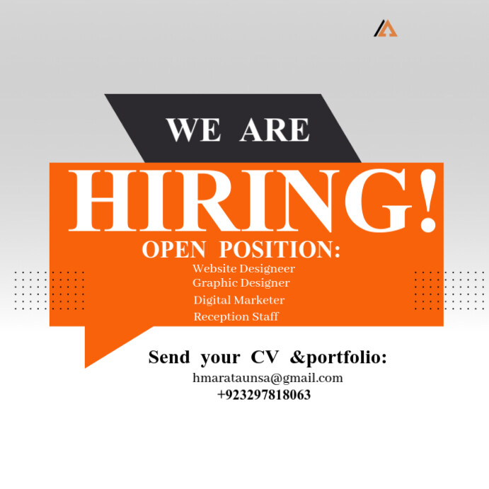 Plantilla de White Maximalist We Are Hiring Template Flyers Instagram ...