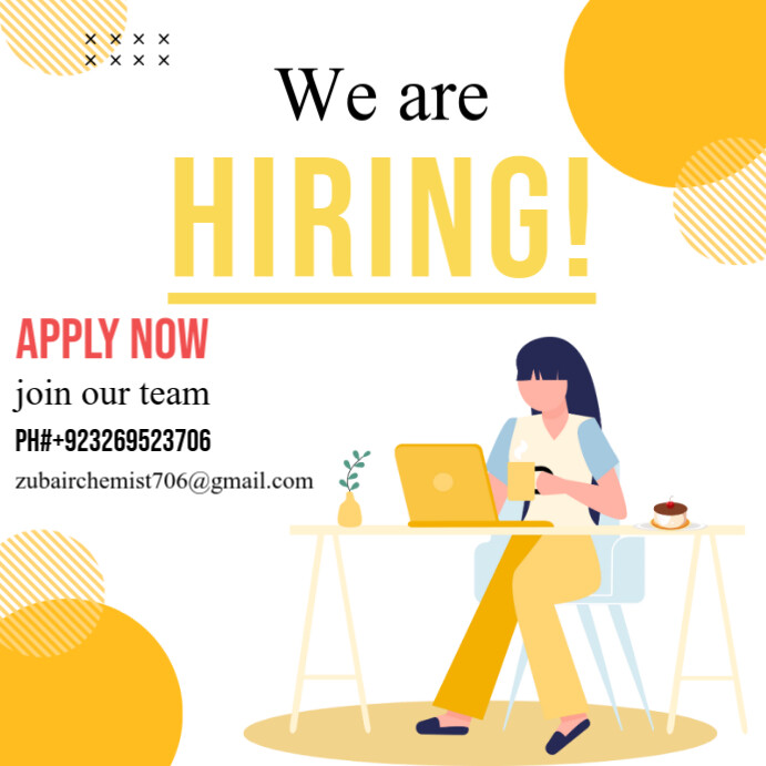 Plantilla de White Maximalist We Are Hiring Template Flyers Instagram ...