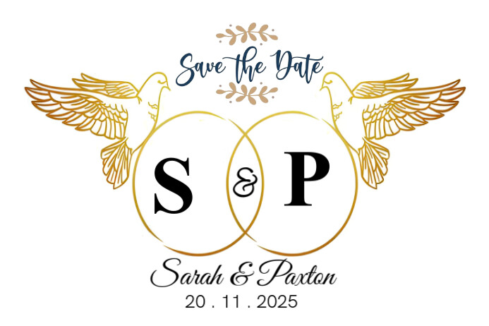 White Maximalist Wedding Card Poster Template | PosterMyWall