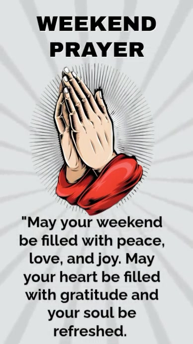 White Maximalist Weekend Special Prayer Instagram Reel Template ...