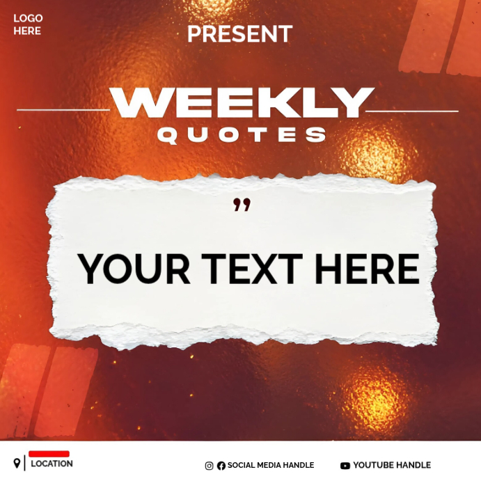 Plantilla de White Maximalist Weekly Quotes Editable Template Instagram ...