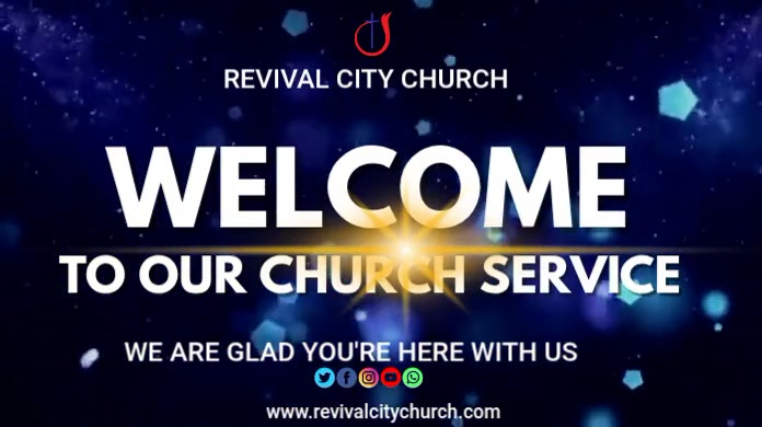 White Maximalist Welcome To Church Service Twitter Post Template ...