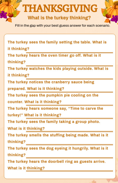 Copy of White Maximalist What Is The Turkey Thinking Game Template ...