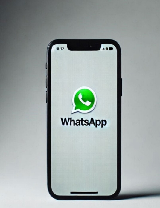 White Maximalist Whatsapp Wall Screen Flyer (us Letter) Template ...