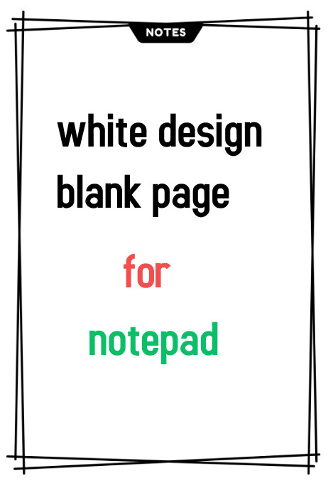 White Maximalist White Design Blank Page Note Template | PosterMyWall