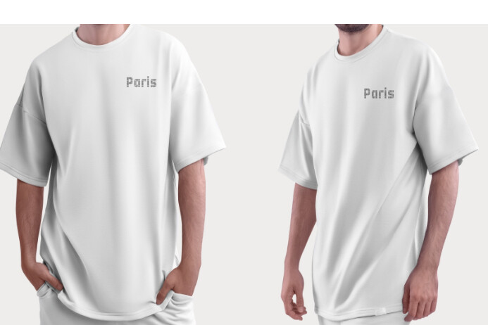 White Maximalist White Oversized T-shirt Mockup – Minimalist Fashion ...