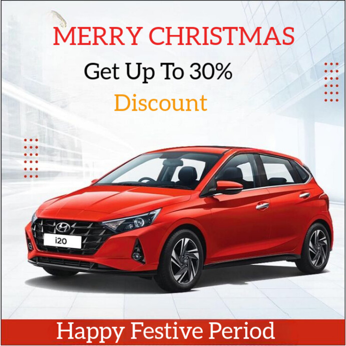 Copy of White Maximalist White Red Christmas Car Sale Instagram ...