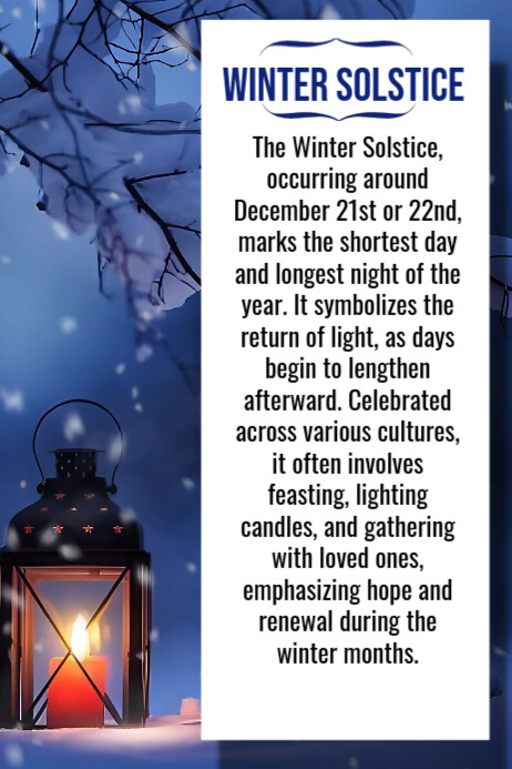 Copy of White Maximalist Winter Solstice Poster | PosterMyWall