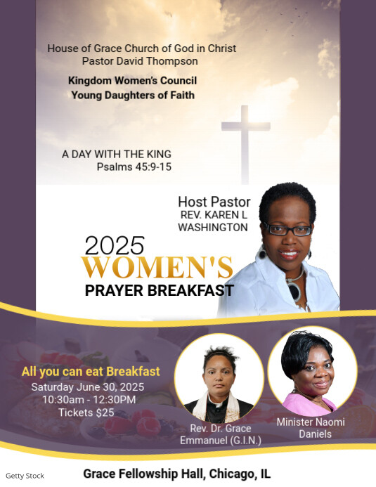 Copy of White Maximalist Women's Prayer Breakfast Flyer (us Letter ...