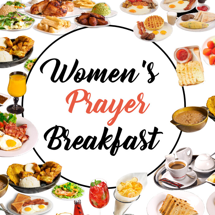 Copy of White Maximalist Women's Prayer Breakfast Ins | PosterMyWall
