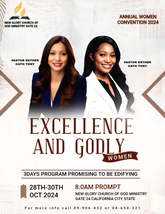 Copy of White Maximalist Women Conference And Program | PosterMyWall