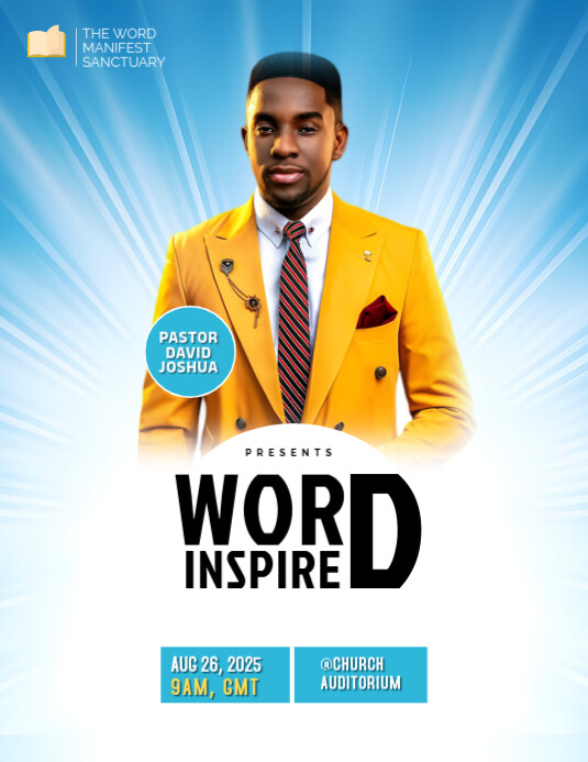 White Maximalist Word Inspired Flyer (us Letter) Template | PosterMyWall