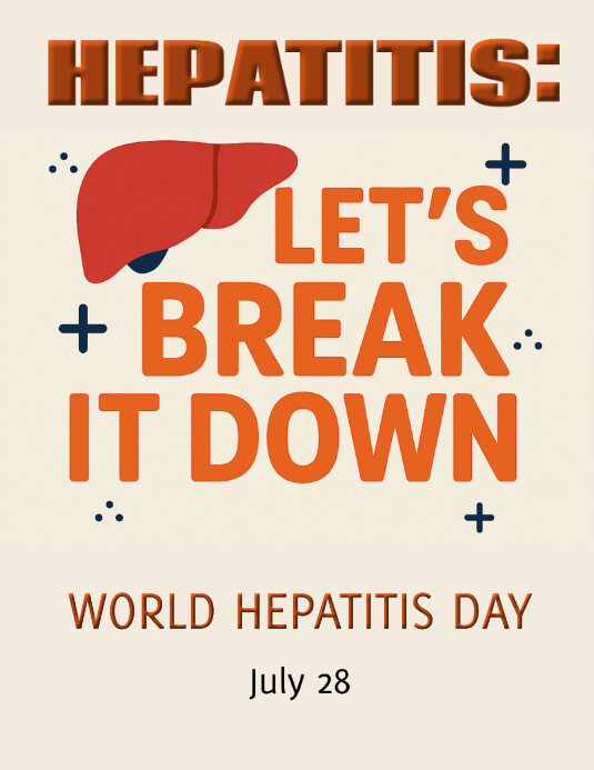White Maximalist World Hepatitis Day Flyer (us Letter) Template | PosterMyWall