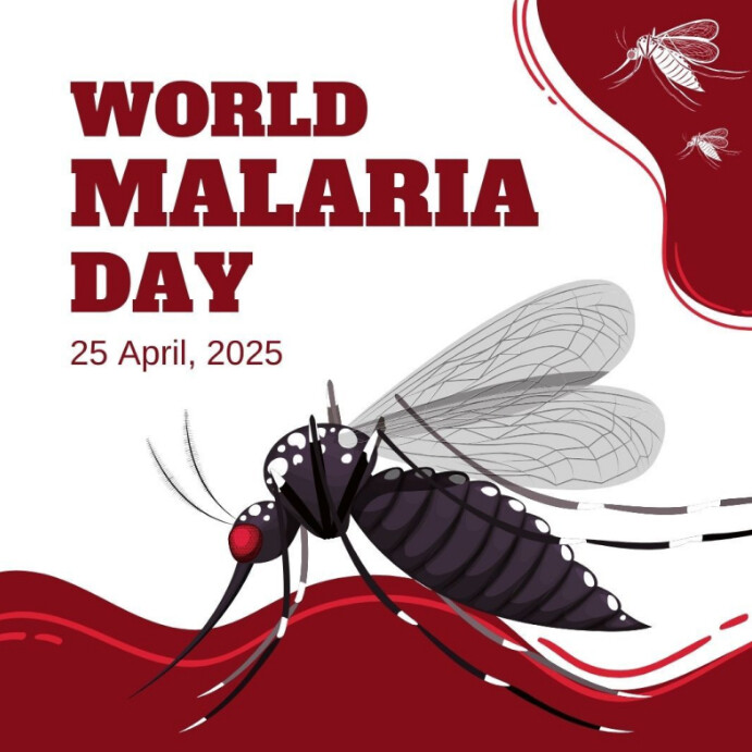 White Maximalist World Malaria Day Instagram Post Template | PosterMyWall