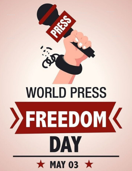 White Maximalist World Press Freedom Day Flyer (us Letter) Template ...